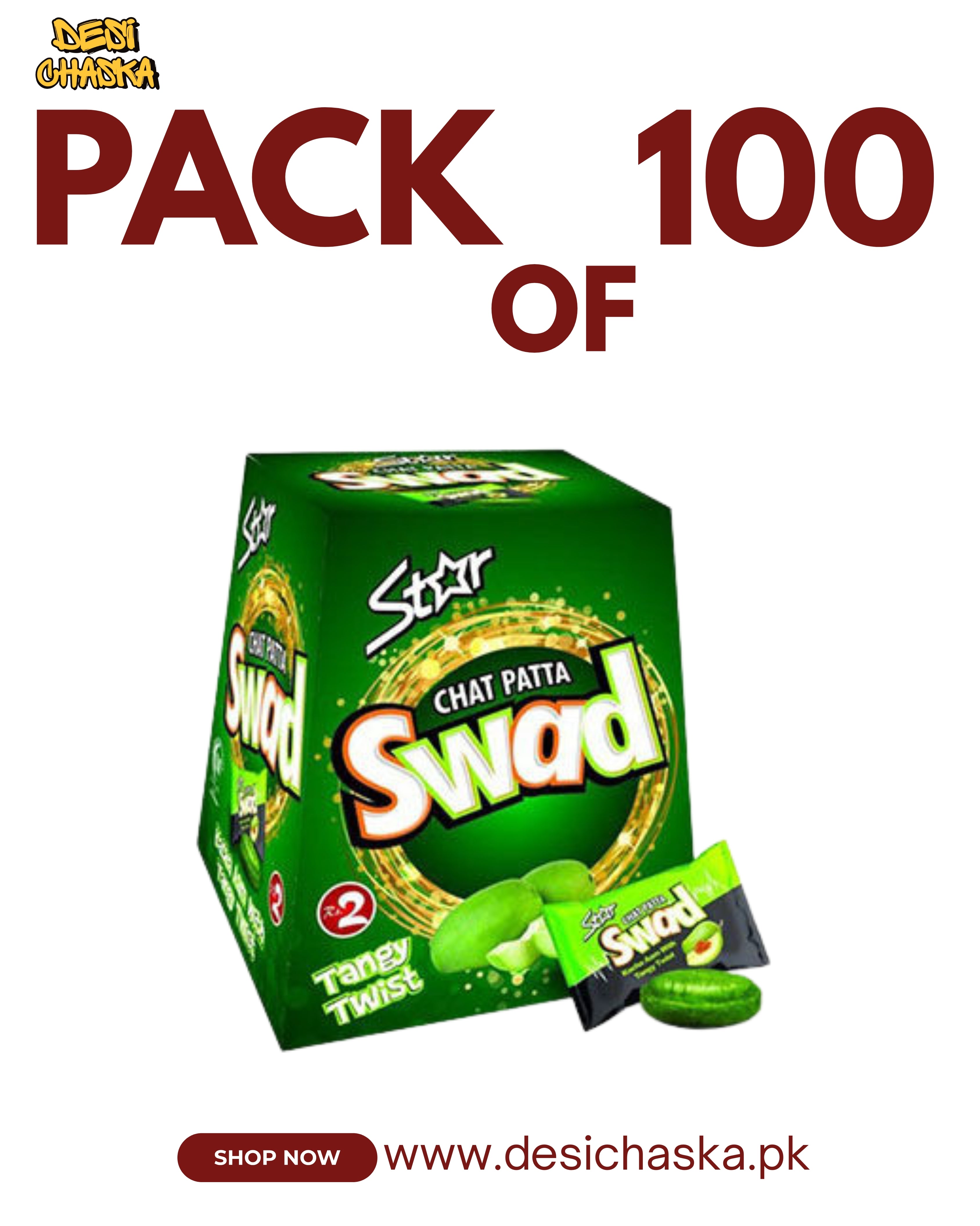 SWAD CANDY - PACK OF 100 – Desi Chaska