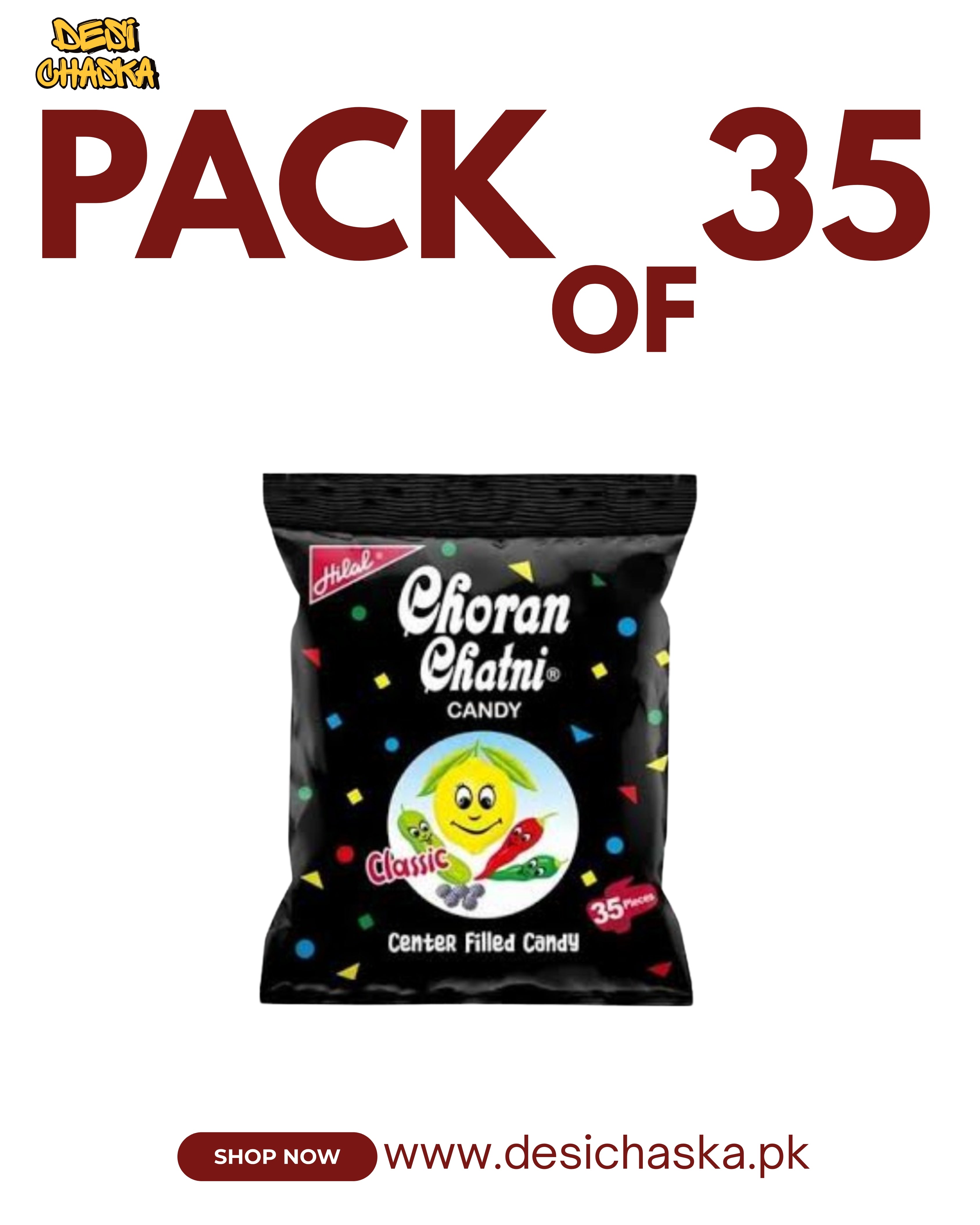 CHORAN CHATNI CANDY - PACK OF 35 – Desi Chaska