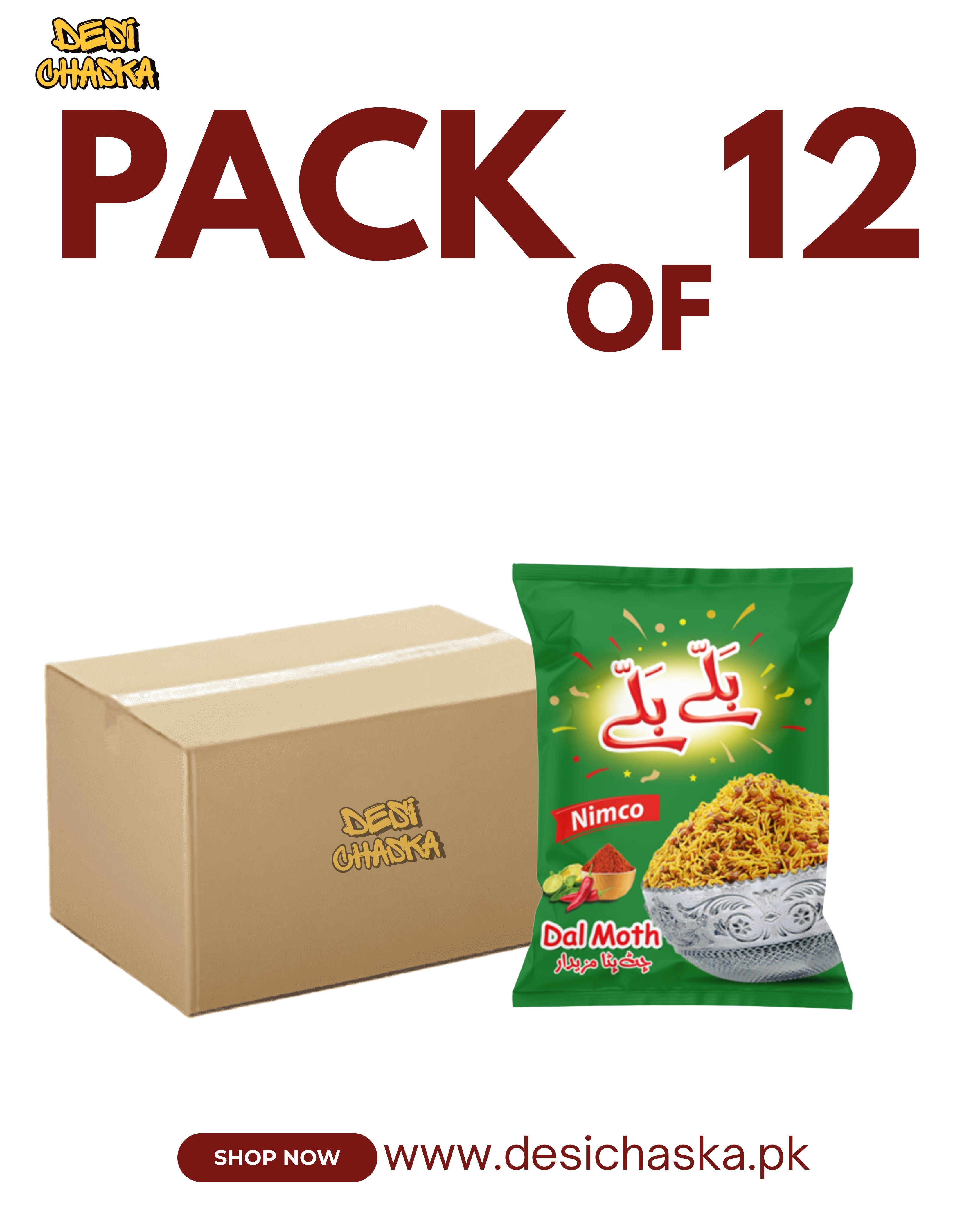 BALY BALY - PACK OF 12 ( DAL MOTH) – Desi Chaska