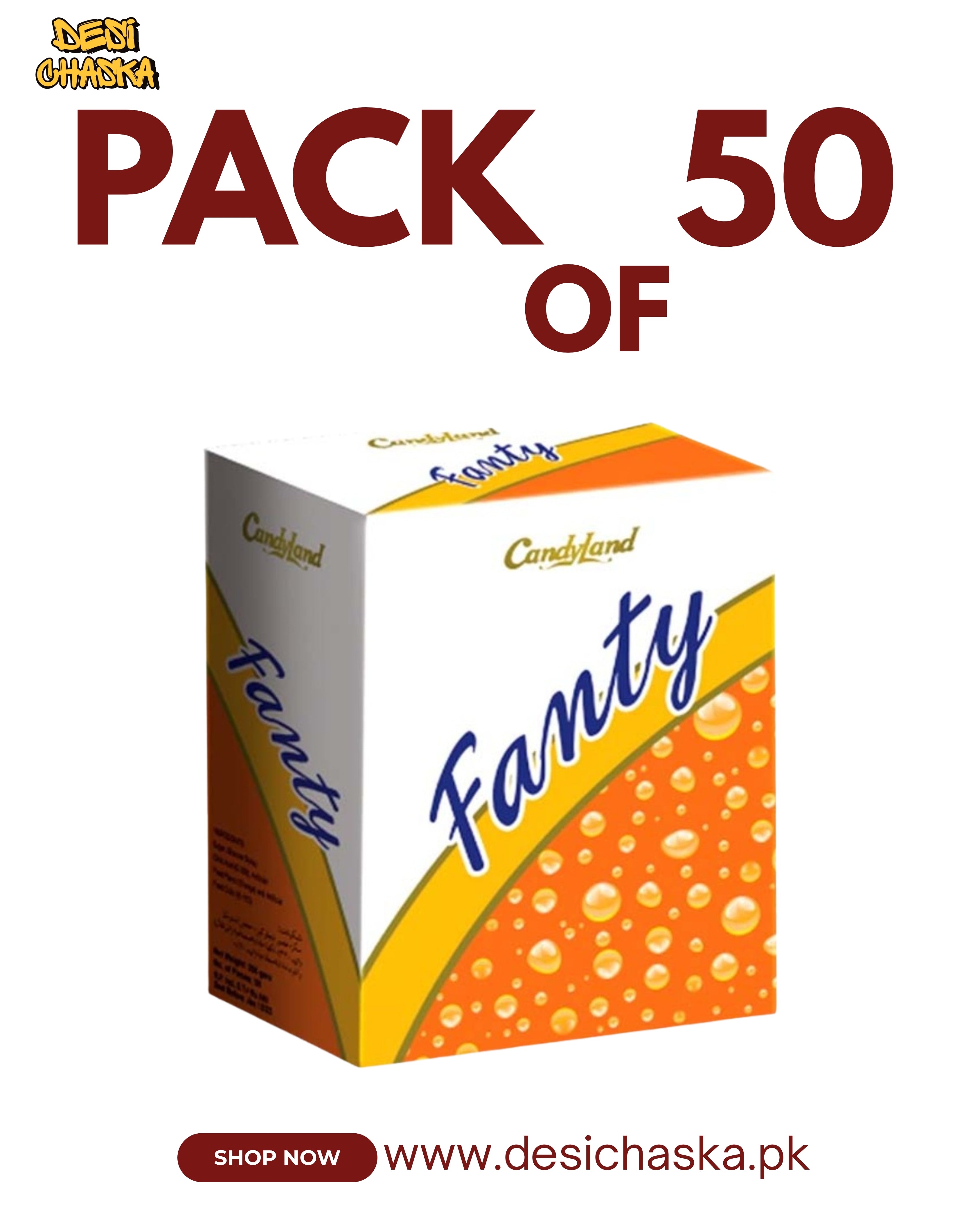 FANTY CANDY - PACK OF 50 – Desi Chaska