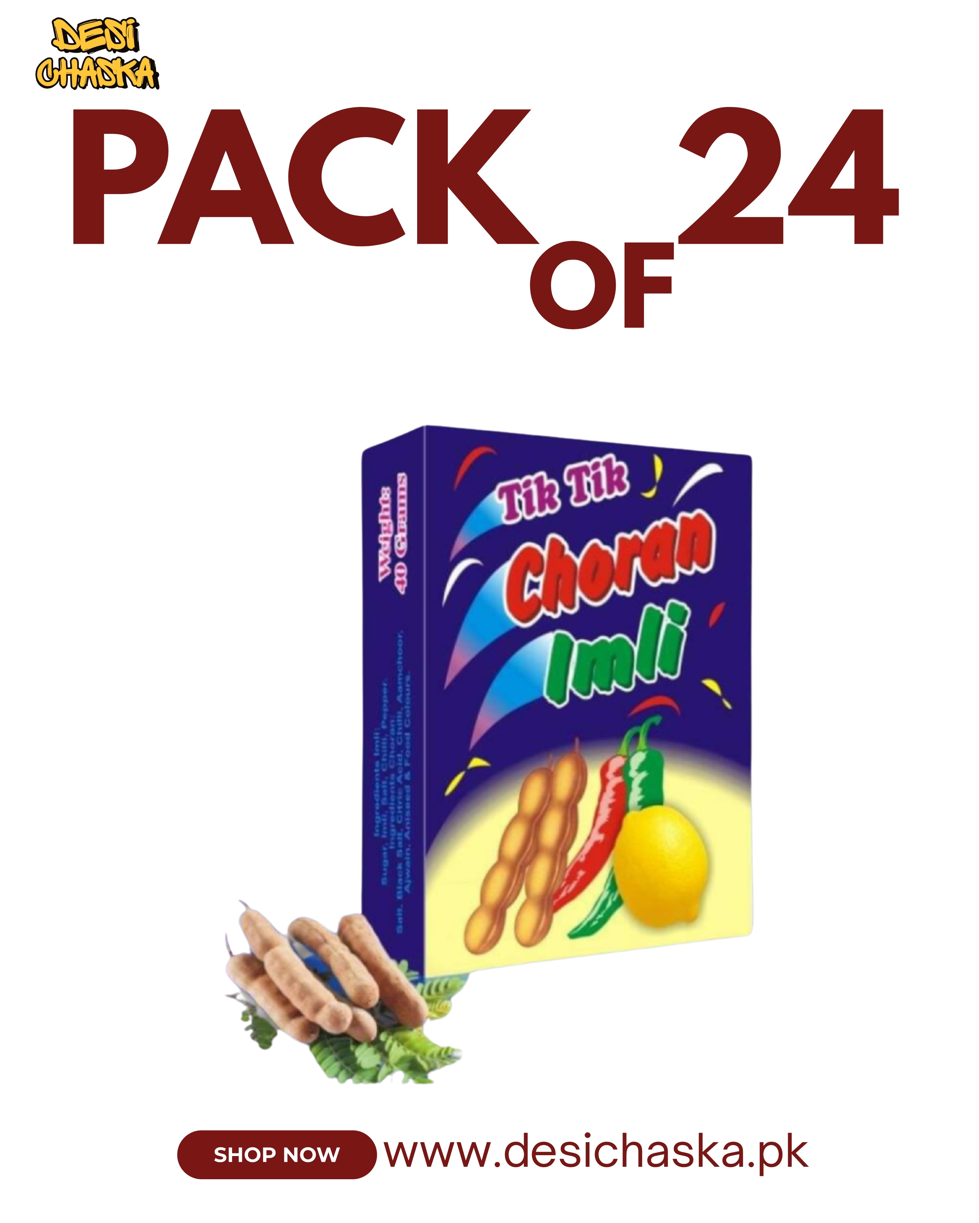 CHORAN CHATNI IMLI - PACK OF 24 – Desi Chaska